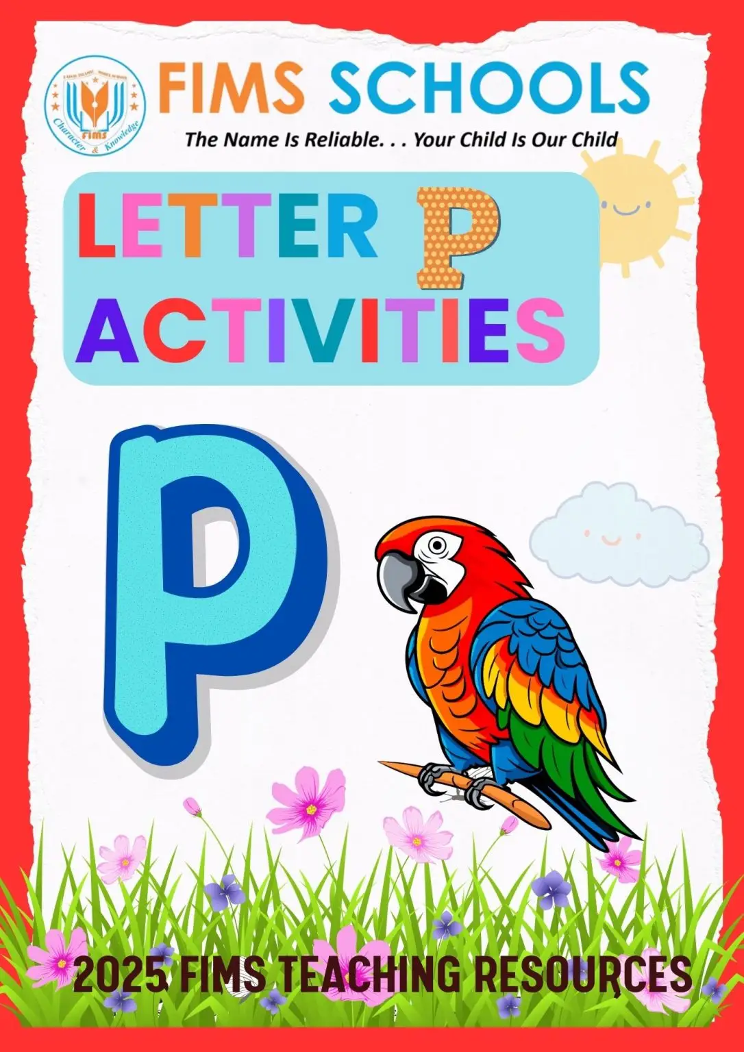 Letter E Worksheets- FIMS TRAININGS